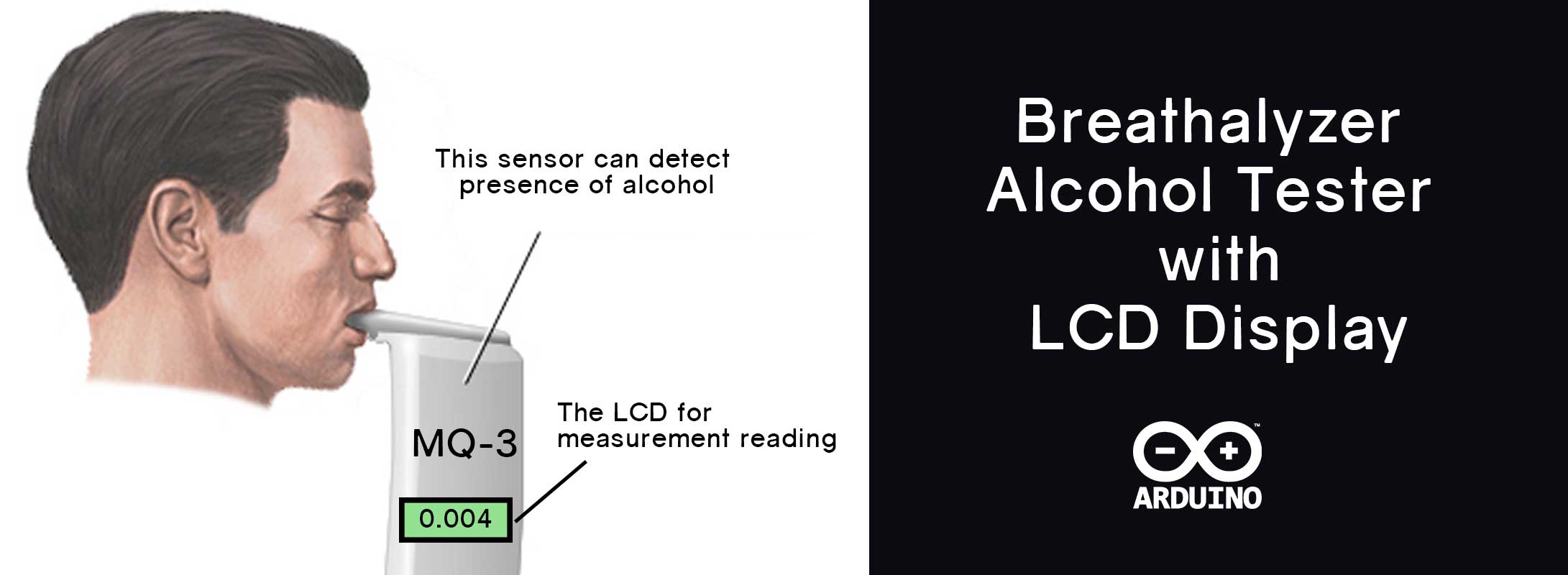 Building a Breathalyzer Alcohol Tester with LCD Display - Electronics ...