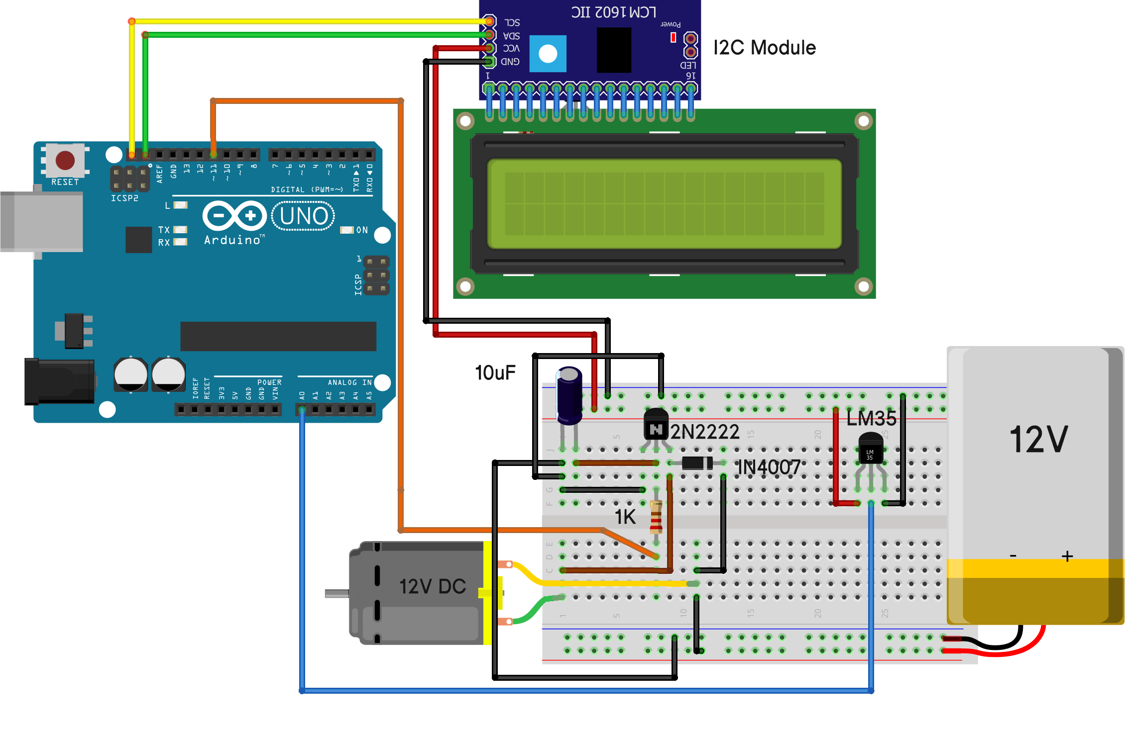 Creating A Temperature Controlled Fan System With Arduino Uno And Lm35 7503